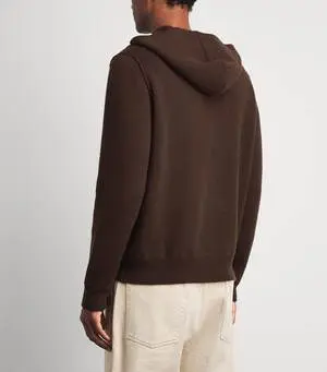ALLUDE Wool-cashmere Zip-up Hoodie