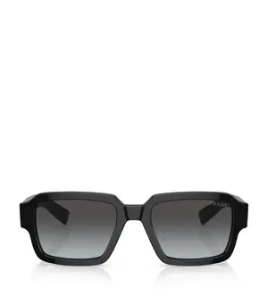 Prada Acetate Square Sunglasses - Black