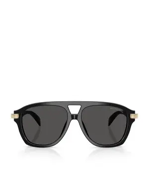 Michael Kors Grenada Aviator Sunglasses - Black