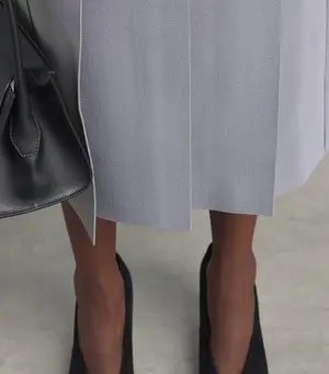 BIRROT Lay 2 Pleated Midi Skirt