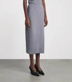 BIRROT Lay 2 Pleated Midi Skirt