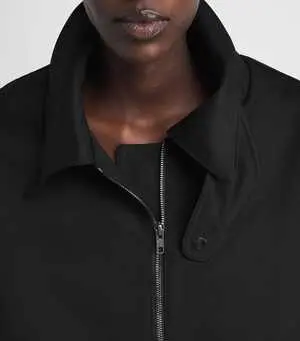 BIRROT Oversized Funnel-neck Bomber Jacket