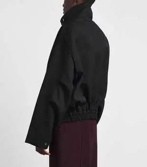 BIRROT Oversized Funnel-neck Bomber Jacket