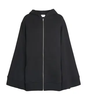 7 For All Mankind Cotton Oversized Zip-up Hoodie
