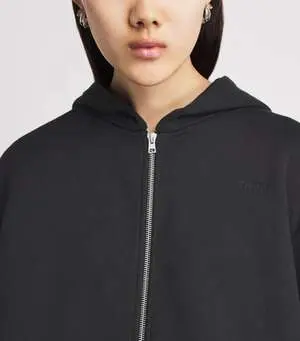 7 For All Mankind Cotton Oversized Zip-up Hoodie