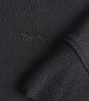 7 For All Mankind Cotton Oversized Zip-up Hoodie