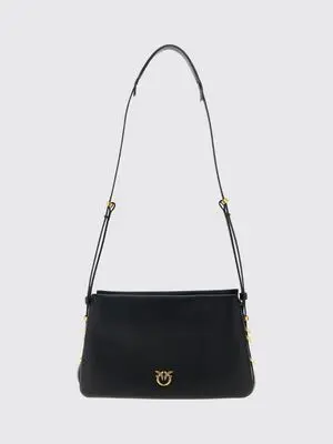 Pinko Mini One Two Three Leather Bag - Black
