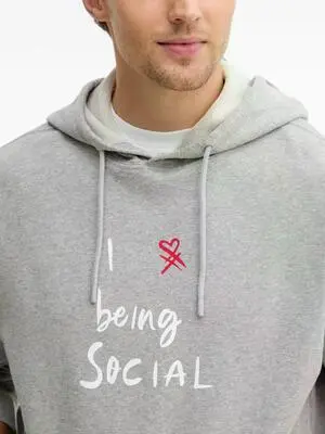 BENETTON Drawstring Hoodie With Graphic Detail