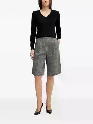 BENETTON Pleated Plaid Culottes