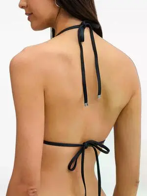Michael Kors Monogram-print Triangle Bikini