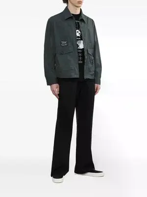 Undercover Logo Patch Twill Shirt Jacket