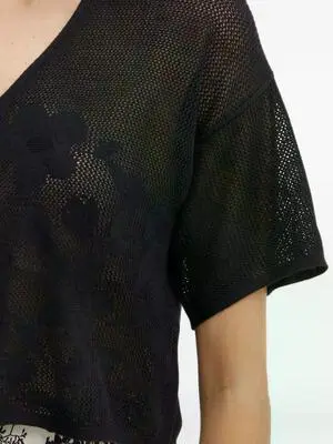 BENETTON V-neck T-shirt With Short Sleeves