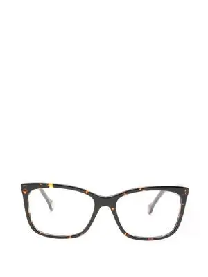 Carolina Herrera Tortoiseshell-effect Square-frame Glasses - Brown