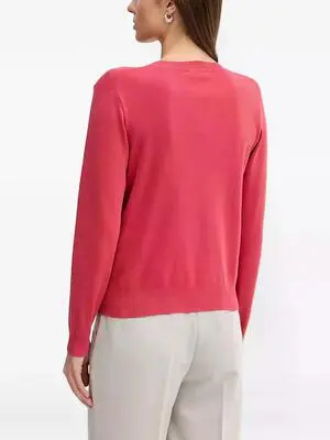 BENETTON V-neck Sweater With Ribbed Trims