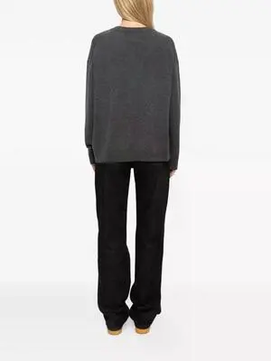 Zadig&Voltaire Mikyz Cashmere Sweater With Rock 'n' Roll Embroidery