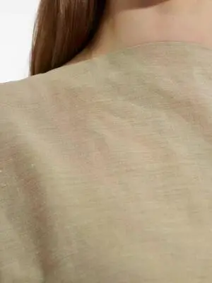 Jacquemus Back-slit Linen Midi Dress