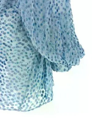 KIKO KOSTADINOV Caspian Devoré Polka-dot Dress
