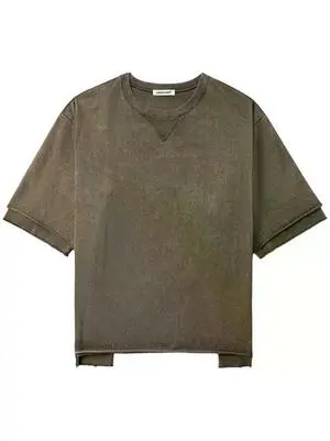 Undercover Double-sleeve Cotton T-shirt - Neutrals