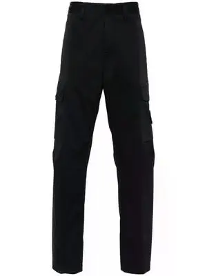 Stone Island Compass-badge Straight-leg Trousers - Blue