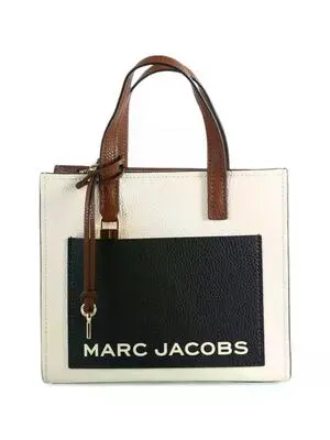Marc Jacobs Logo-print Grained Leather Tote Bag