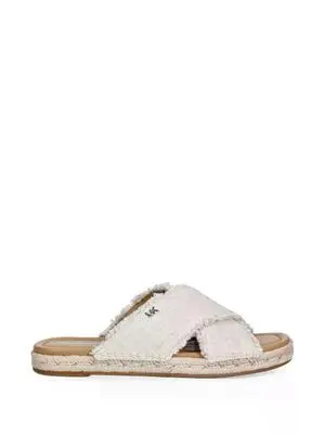 Michael Kors Frayed Crossover-strap Sandals