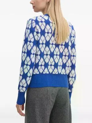 BENETTON Argyle Pattern Knit Sweater