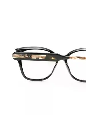 Carolina Herrera Tortoiseshell-effect Cat-eye Frame Glasses