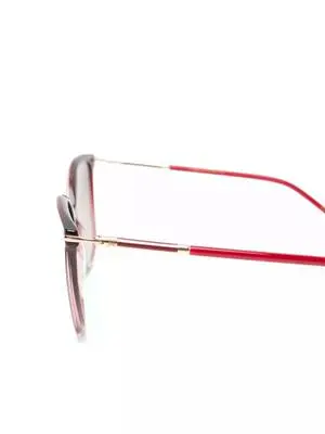 Carolina Herrera Gradient-effect Geometric-frame Sunglasses