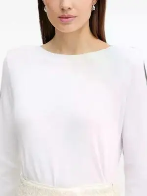 BENETTON Boat Neck Three-quarter Sleeve Top