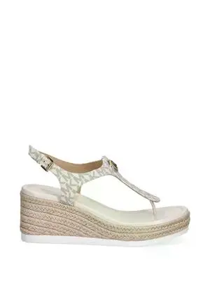 Michael Kors Val Wedge Sandals Flip-flop Style With Exclusive Logo