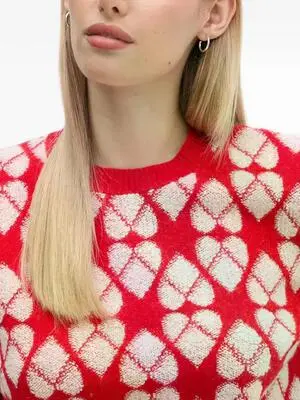 BENETTON Heart Pattern Sweater