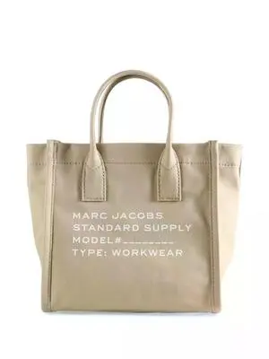 Marc Jacobs Logo-print Canvas Tote Bag - Neutrals