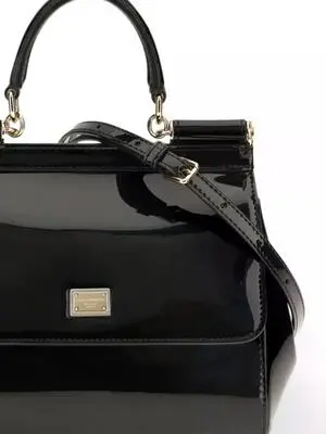 Dolce & Gabbana Small Sicily Handbag In Patent Leather