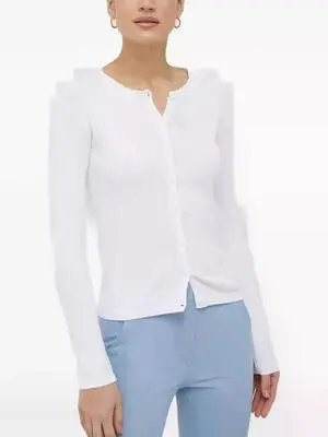BENETTON Ribbed Button-up Cardigan