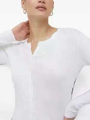 BENETTON Ribbed Button-up Cardigan