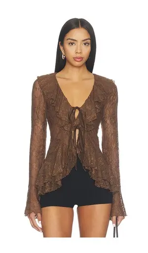 MORE TO COME Alisia Top In . Also - Brown