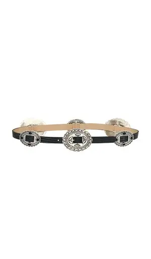 L'Agence Rocha Western Concho Belt In . Also - Black