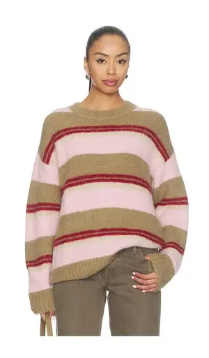SAMSOE SAMSOE Striped Alpaca Blend Sweater