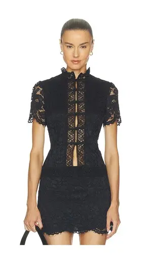 Amanda Uprichard Mabel Top In . Also - Black