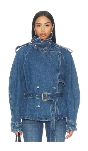 ANINE BING Pascale Trench In . Also - Blue