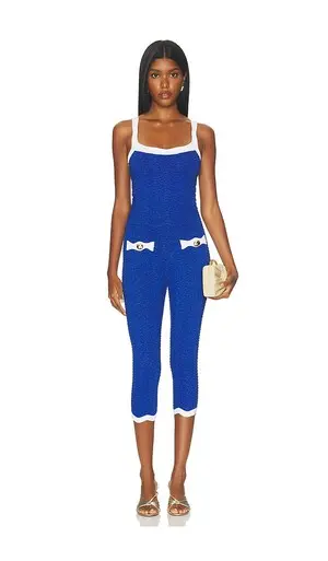 Retrofete Verene Knit Jumpsuit In . Also - Blue