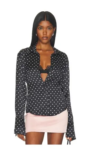 GUIZIO Bianca Top In . Also - Black