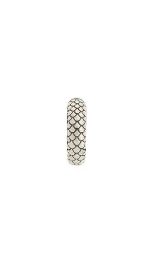 SERGE DENIMES Reptile Hoop Earring - Metallic Silver
