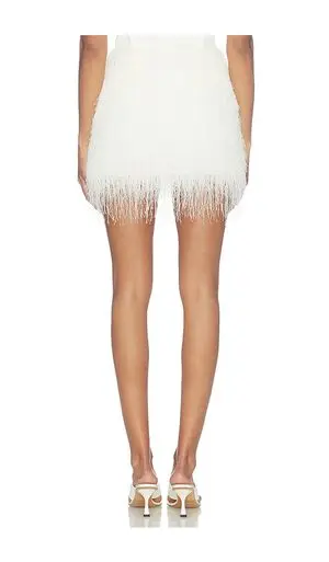 AEXAE Polyester Fringe Mini Skirt In . Also