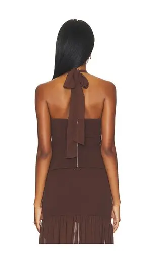 SEVEN WONDERS Nyra Tailored Halter Top In . Also