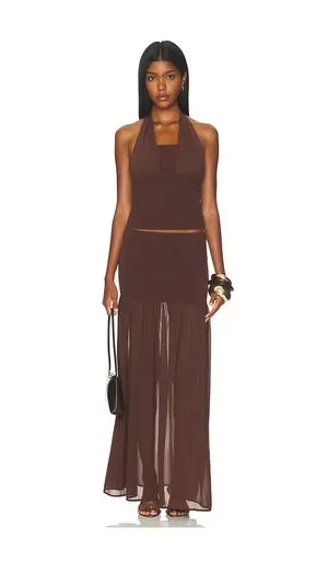 SEVEN WONDERS Nyra Tailored Halter Top In . Also