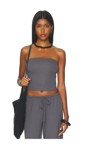 RUNAWAY THE LABEL Anji Strapless Top In . Also - Grey