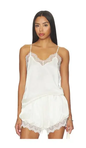 AEXAE X Revolve Silk Lace Tank In . Also - Ivory