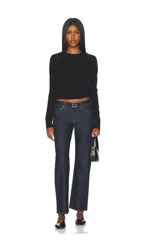 Enza Costa Cashmere Shrunken Crew