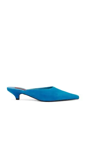 SIMONMILLER Suede Arrow Mule Pump In . Also - Blue
